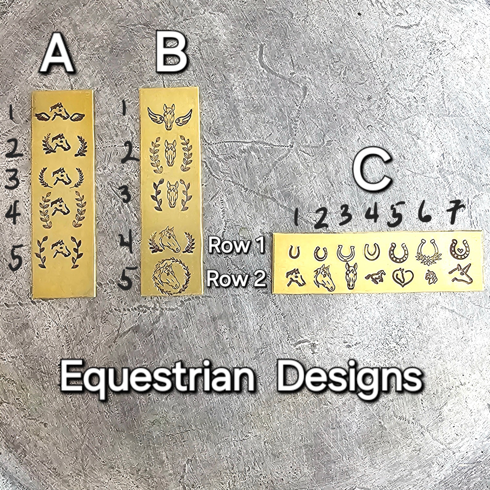 BRIDLE, HALTER or TACK Tag. Hand Stamped. Personalized Tags. Custom ...