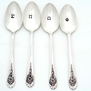 GREEK COFFEE SPOON. Good Morning My Love. Hand Stamped Teaspoon. the ...