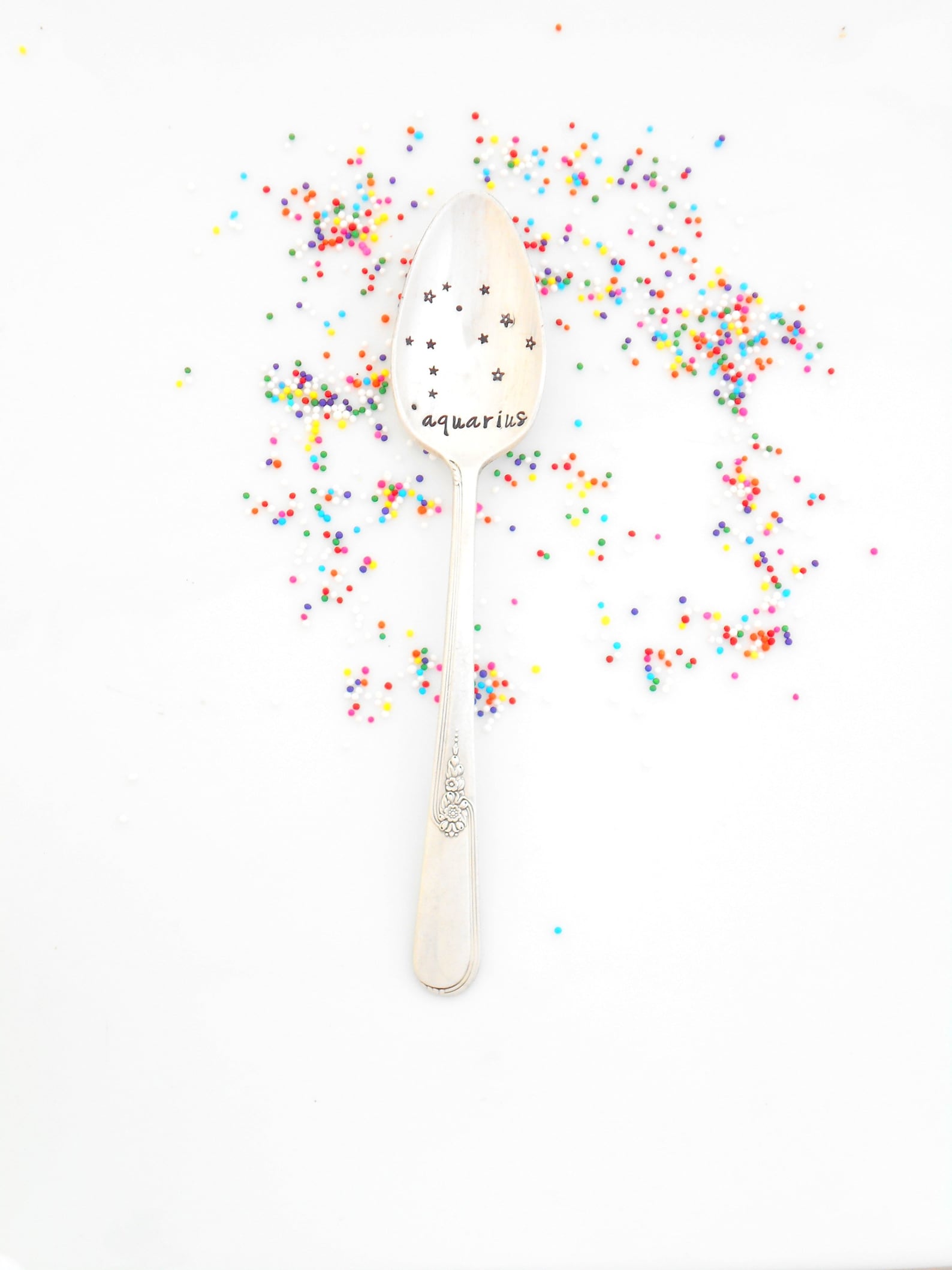 Hand Stamped Zodiac Spoon. Hand Stamped Star Constellation of - Etsy