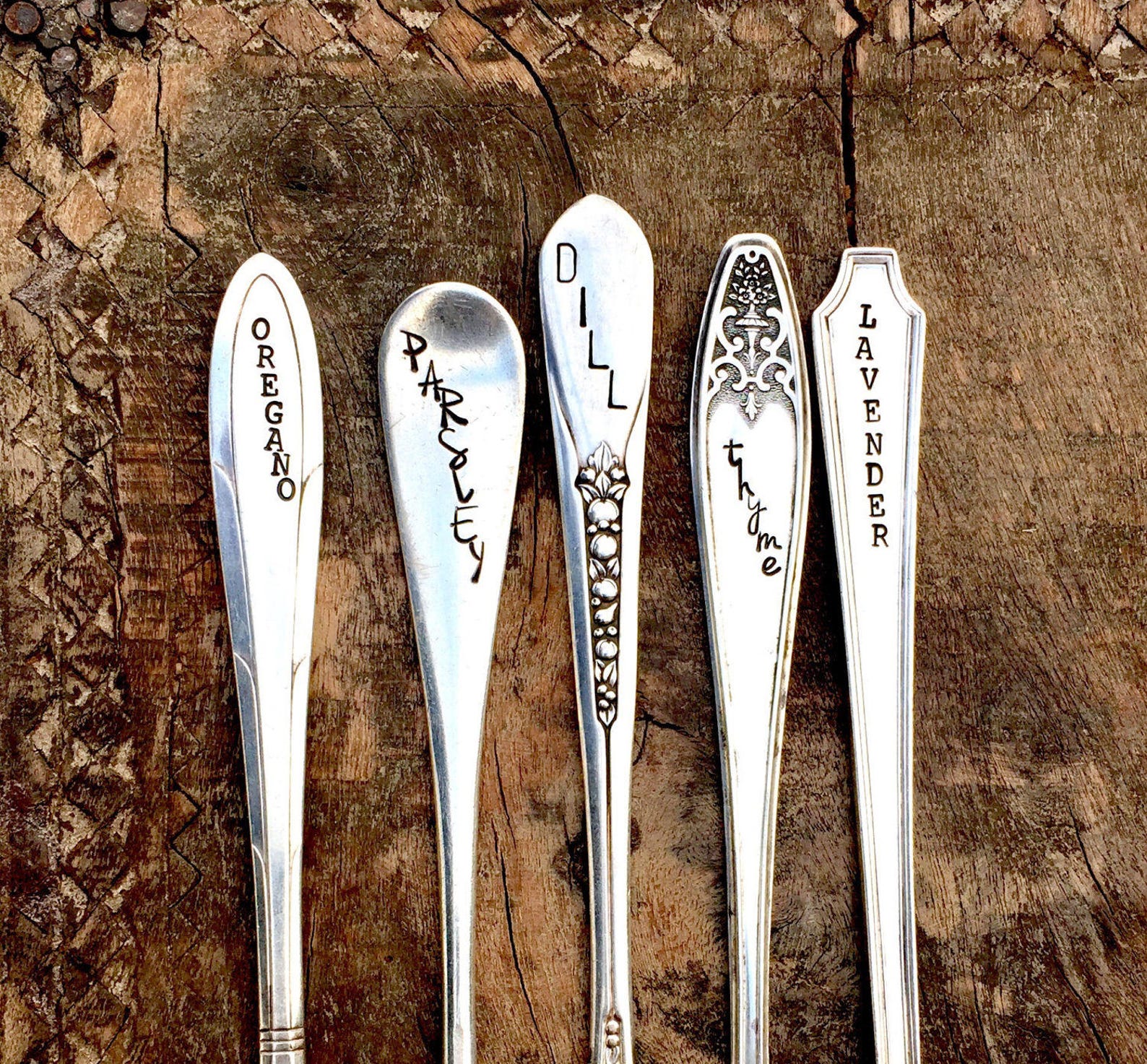Hand Stamped Garden Markers. Herb and Vegetable Garden Garden | Etsy