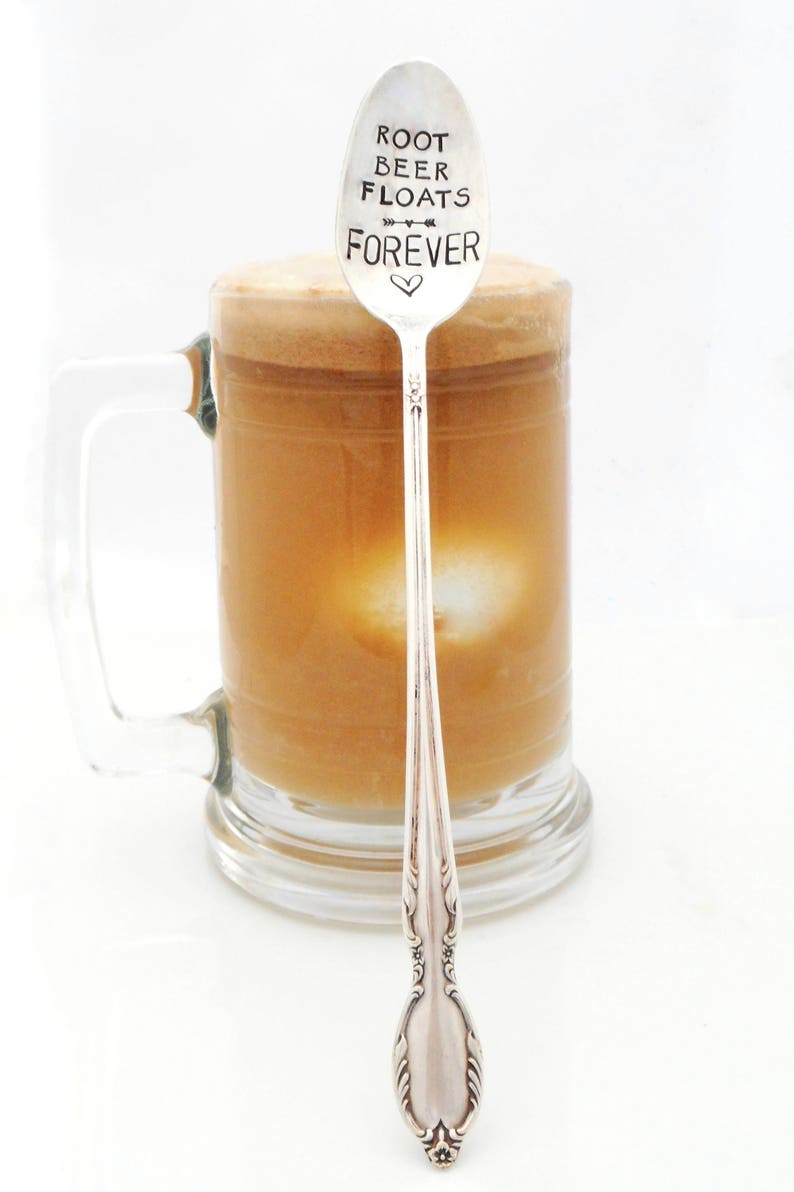 CUSTOM Tall Hand Stamped Iced Teaspoon. Personalized Parfait - Etsy