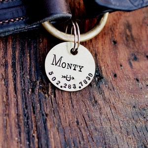 Hand Stamped Brass Bridle Tag, Custom Horse Identification, Equestrian ...