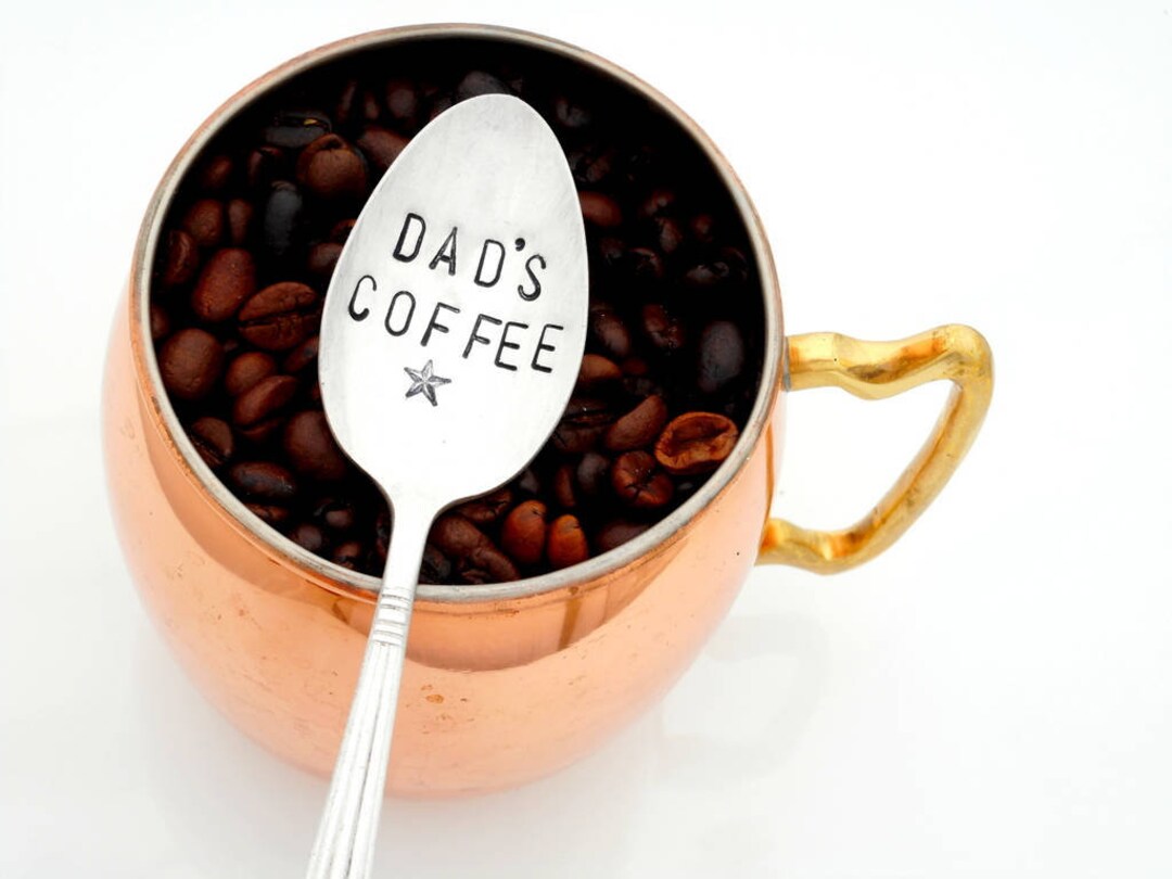 Grandpa's COFFEE Spoon. Personalized Spoon for Papa, Grandpa, With ...