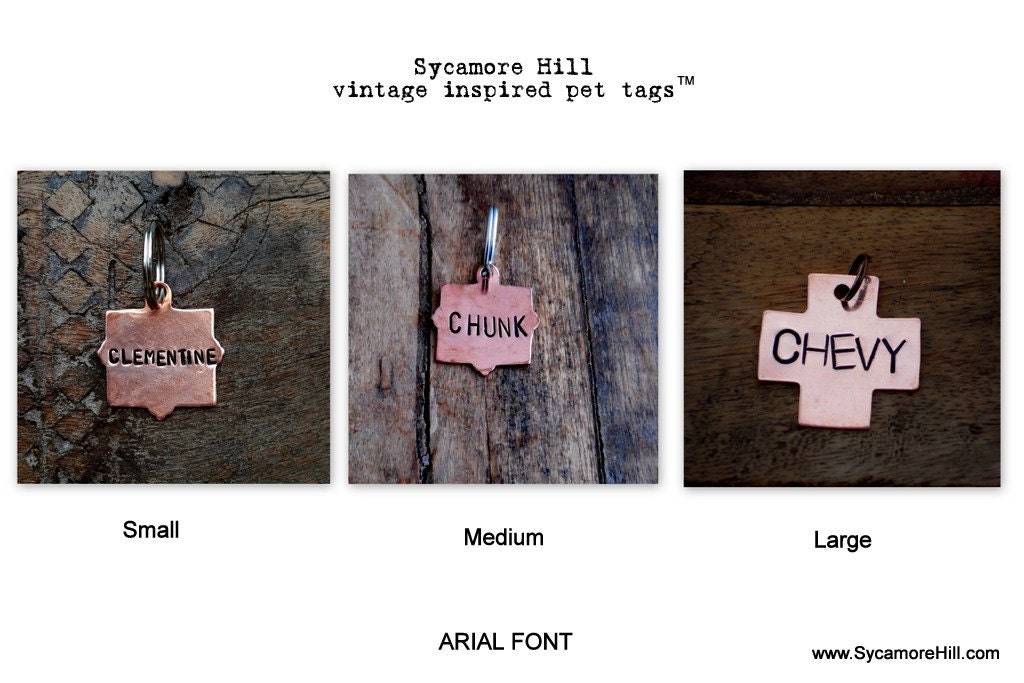 The BOHO Pet Tag. Vintage Inspired Pet Tags™ Custom Name Tag. Handmade ...