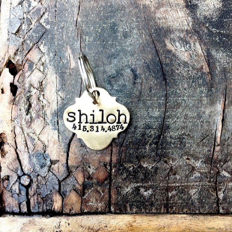 The Boho Tag, Hand Stamped With Name. Pet Tag. ID Tag. Dog Tag ...