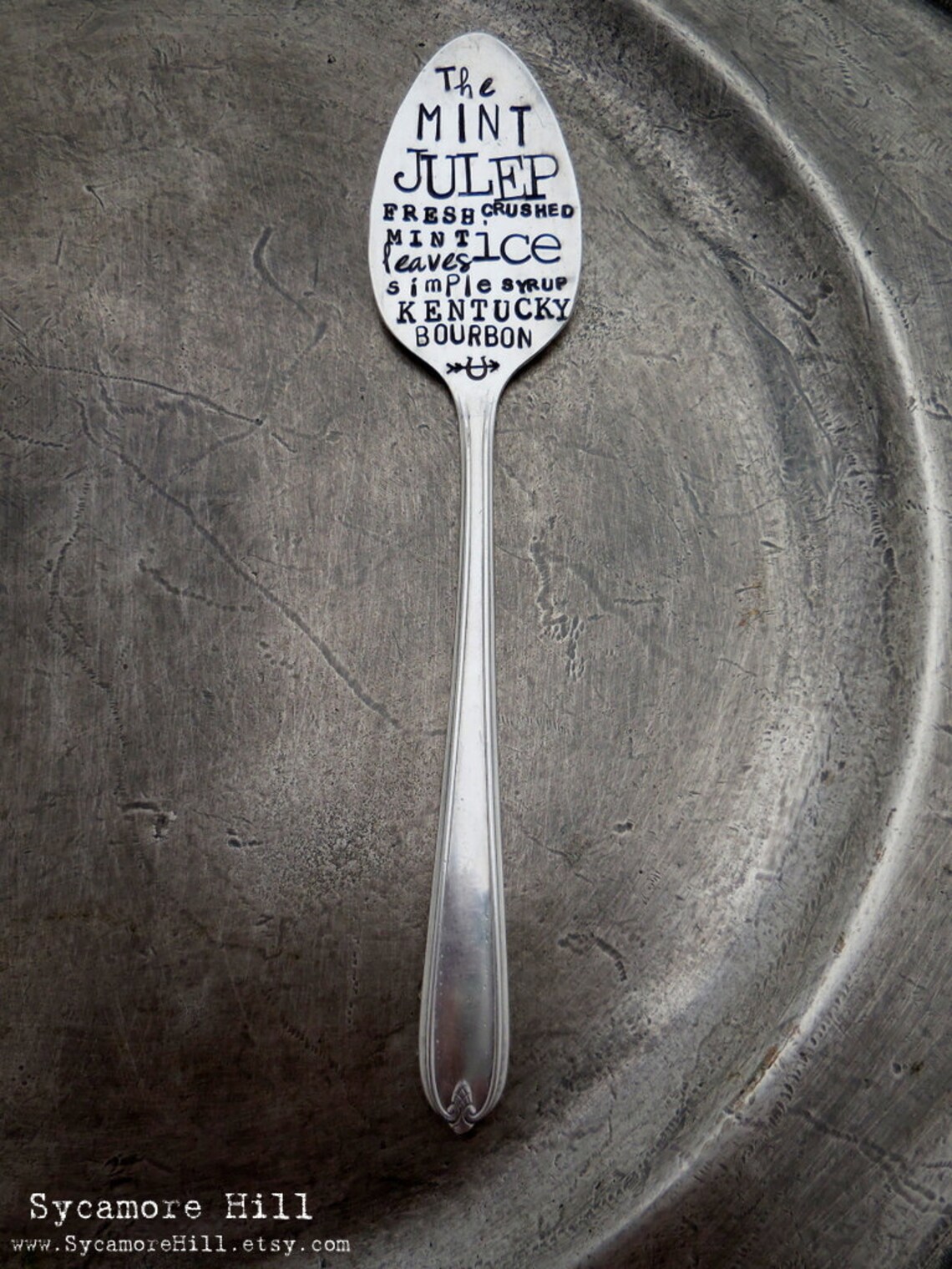 MINT JULEP Soon. Tall Flattened Silver Cocktail Stirrer Spoon. - Etsy