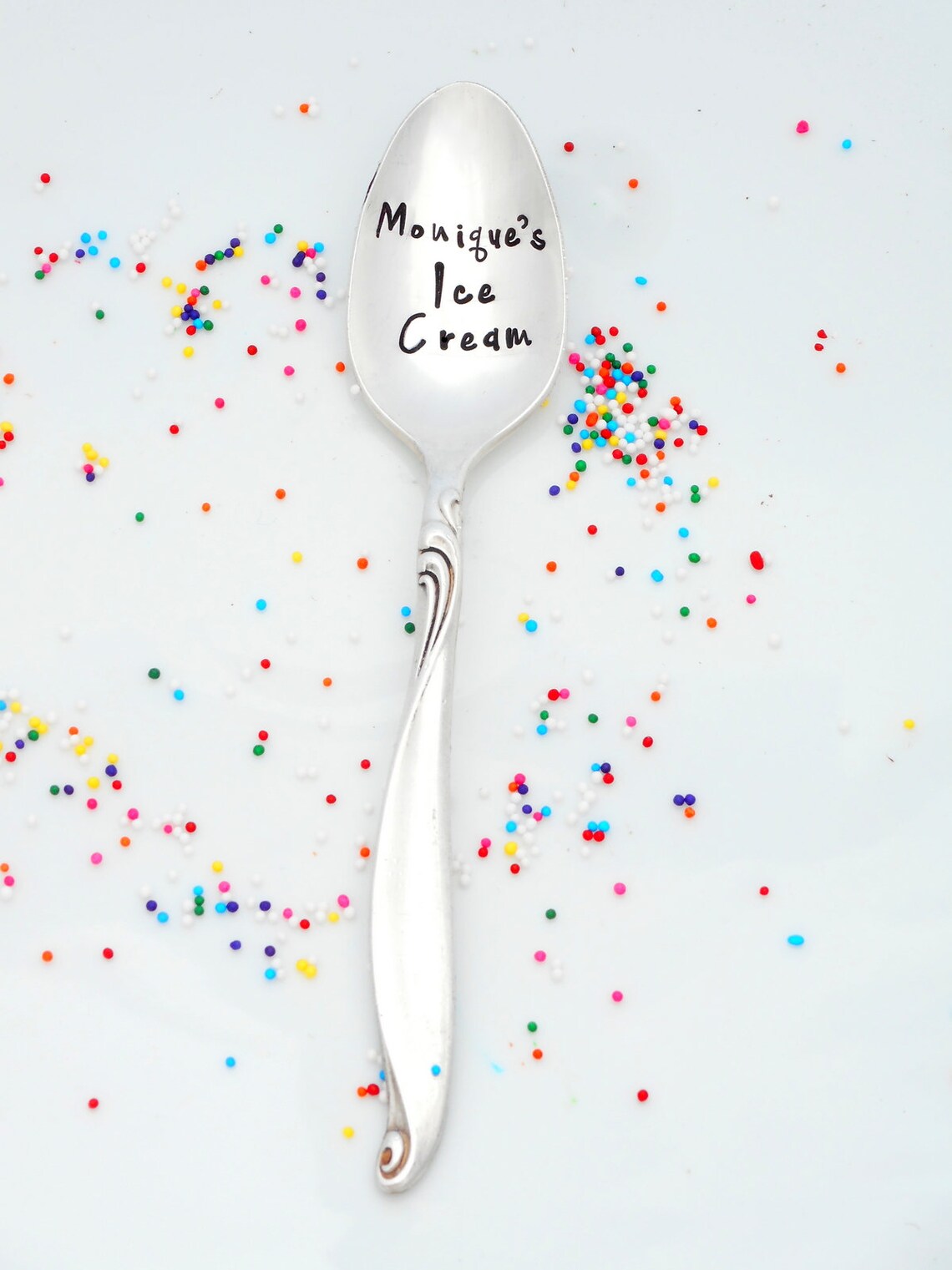 Personalized Ice Cream Spoon With Name. Custom Teaspoon, Tablespoon ...