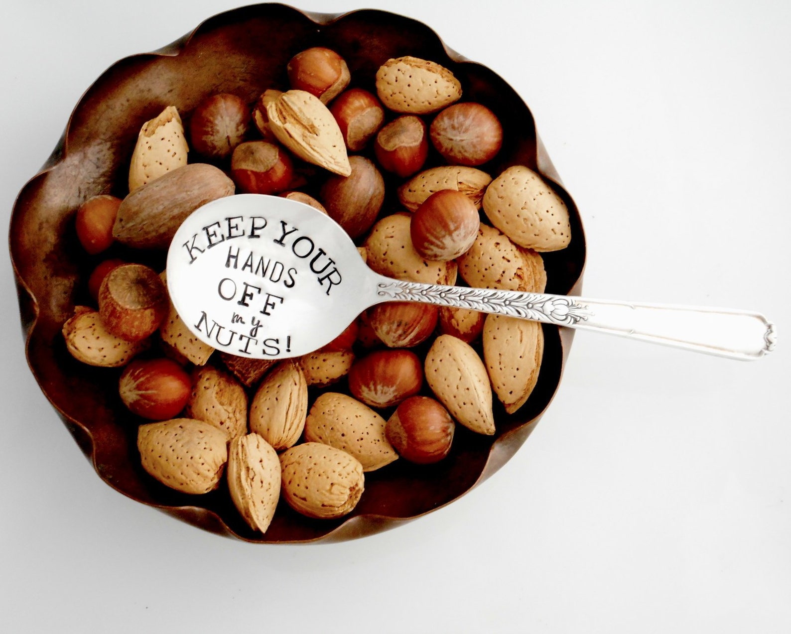 Keep Your Hands off My Nuts™ Stamped Vintage Serving Spoon. ORIGINAL ...