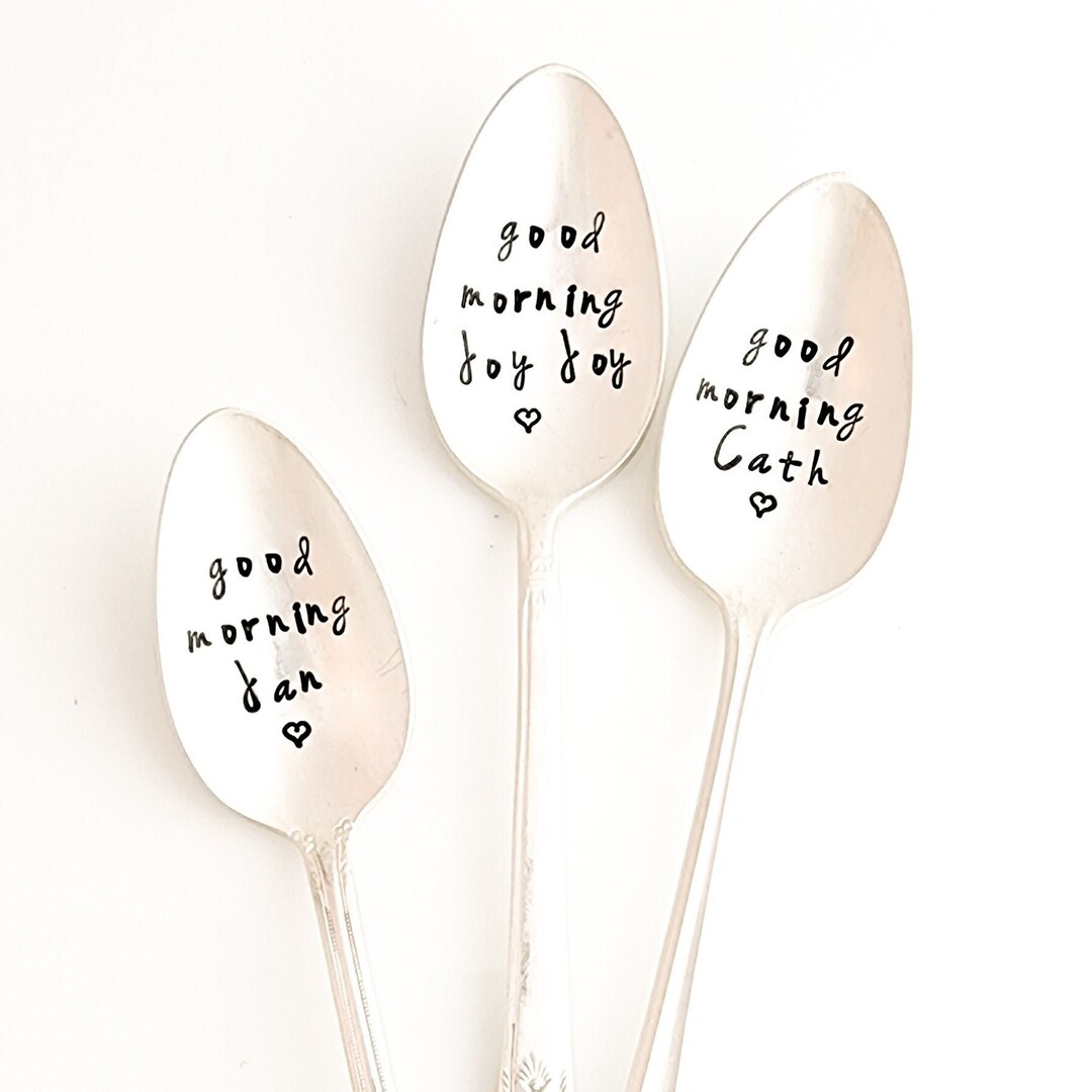 Good Morning Sister or Bestie Stamped Spoon. Gift for Sorority Sister ...