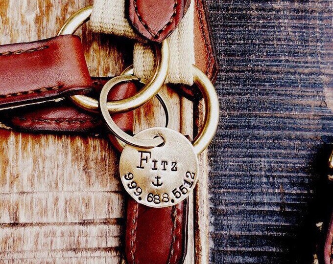 BRIDLE or HALTER Tag Hand Stamped. Personalized Tags. Custom Horse ...