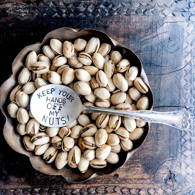 Keep Your Hands off My Nuts™ Hand Stamped Vintage Round | Etsy