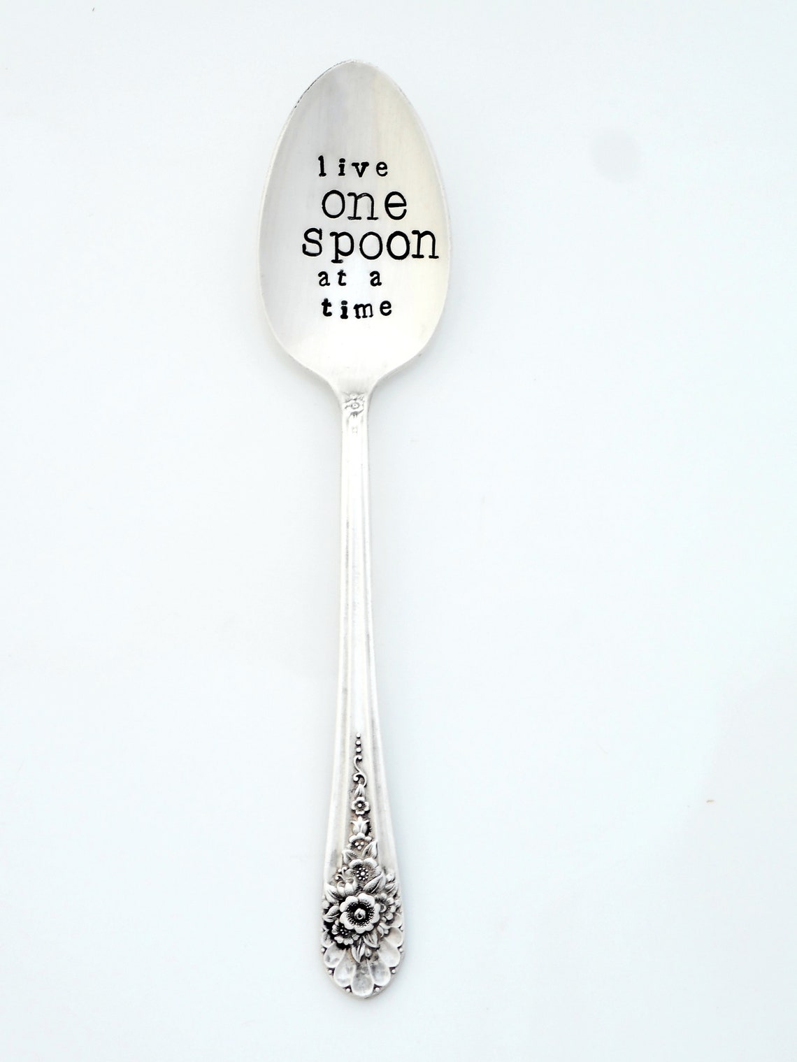 Live One Spoon at a Time. Hand Stamped Spoon. the Spoon - Etsy