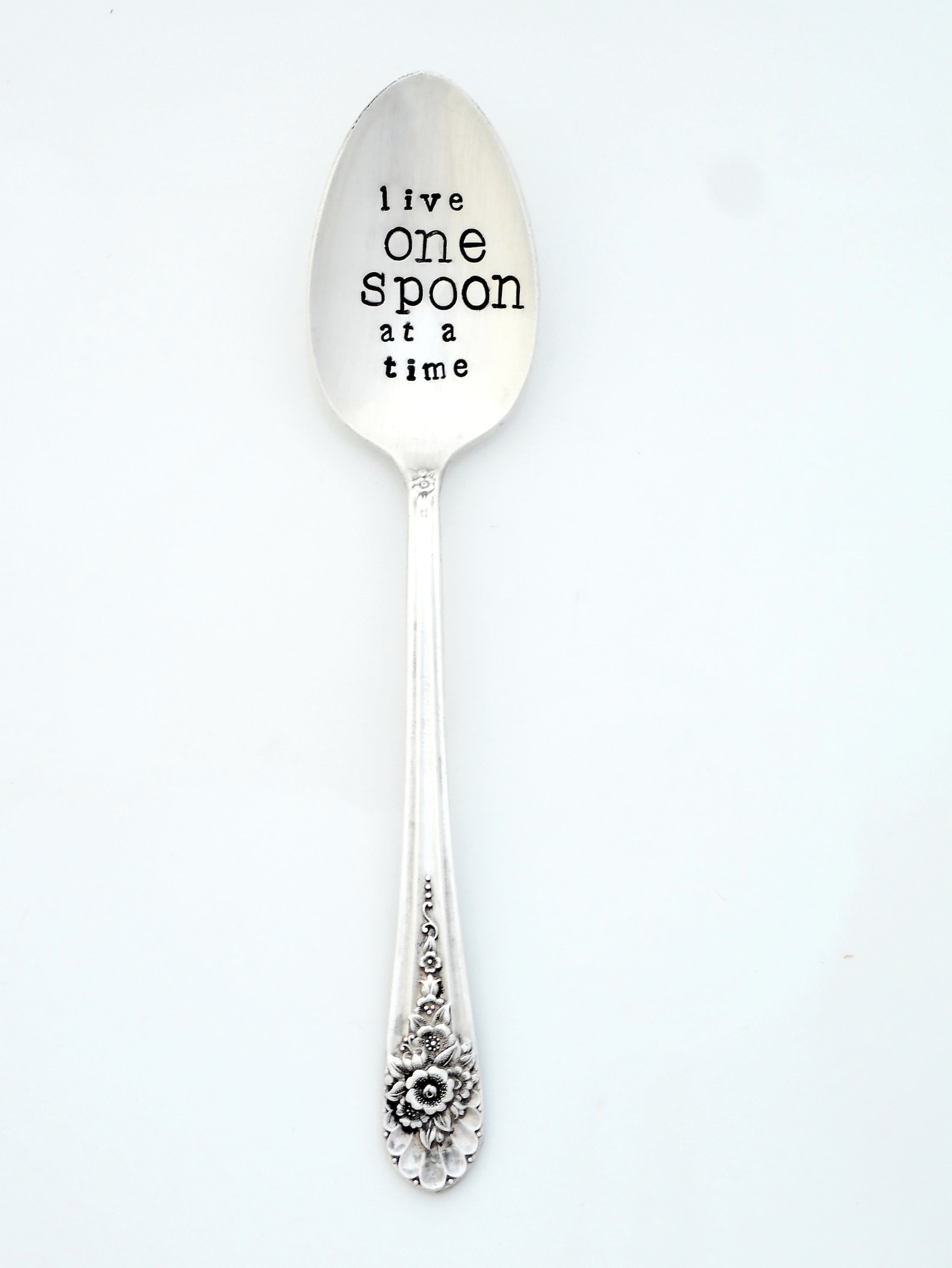 Live One Spoon at a Time. Hand Stamped Spoon. the Spoon - Etsy