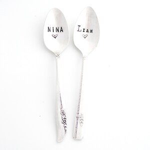 The LUNCH BOX Spoon. CUSTOM Hand Stamped Spoon. Personalized Name Spoon ...