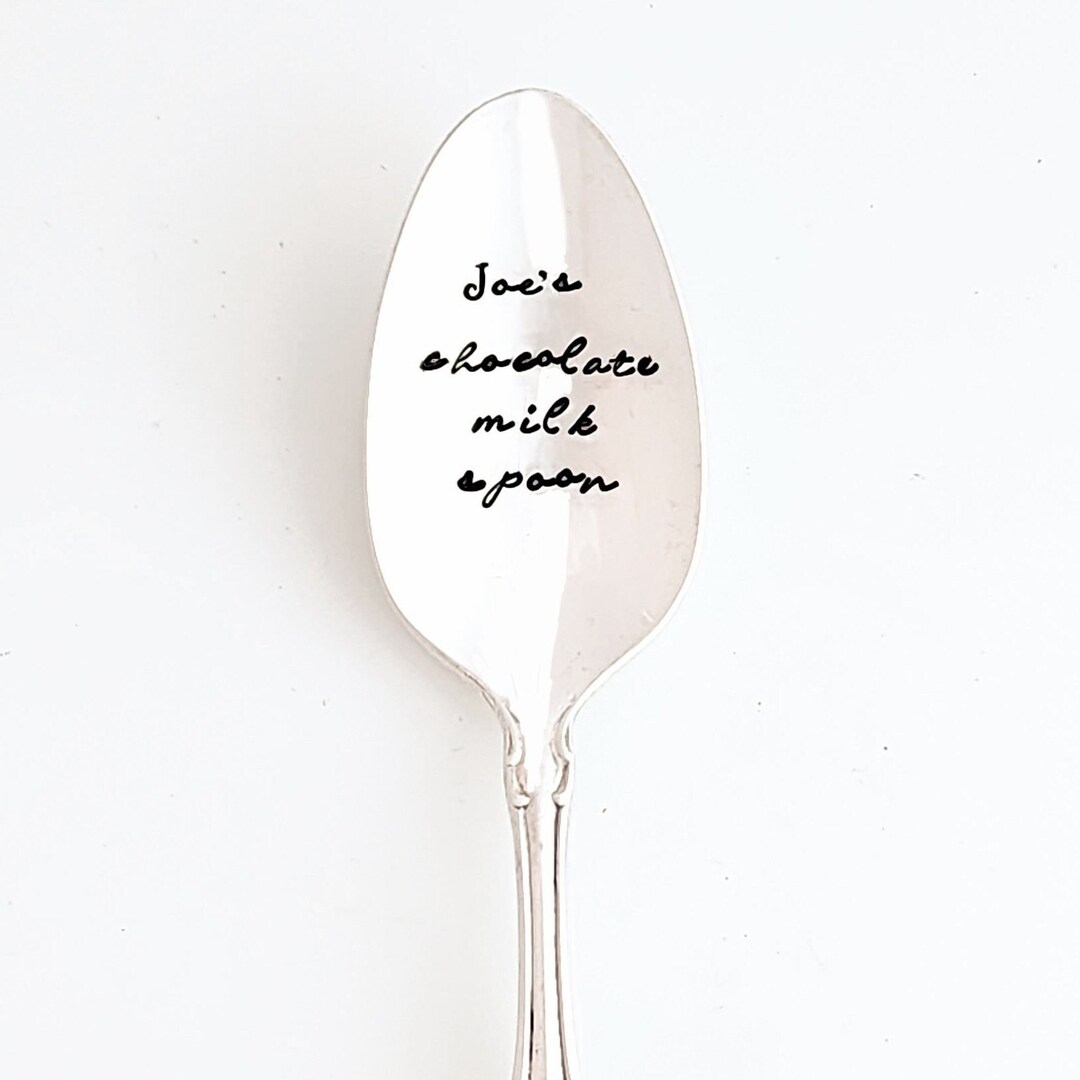 Personalized Chocolate Milk Spoon. Custom Hot Cocoa Teaspoon ...