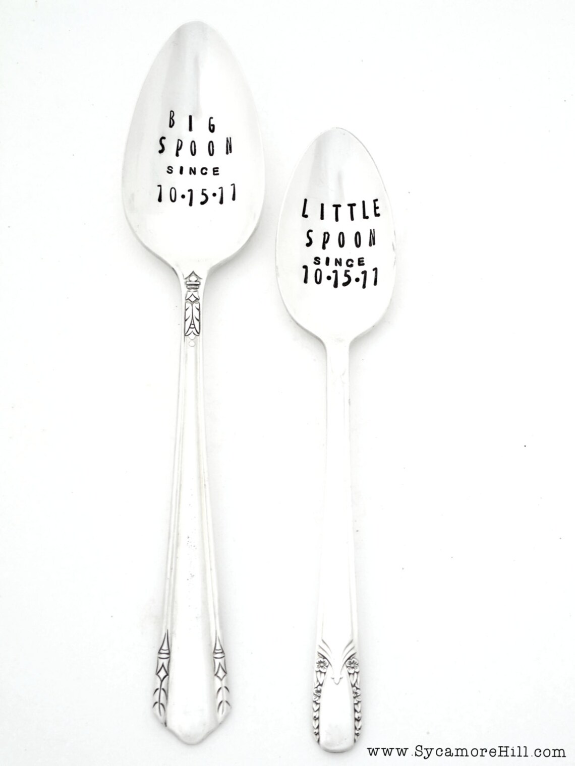 BIG Spoon and Little Spoon Since. CUSTOM Hand Stamped Spoons ...