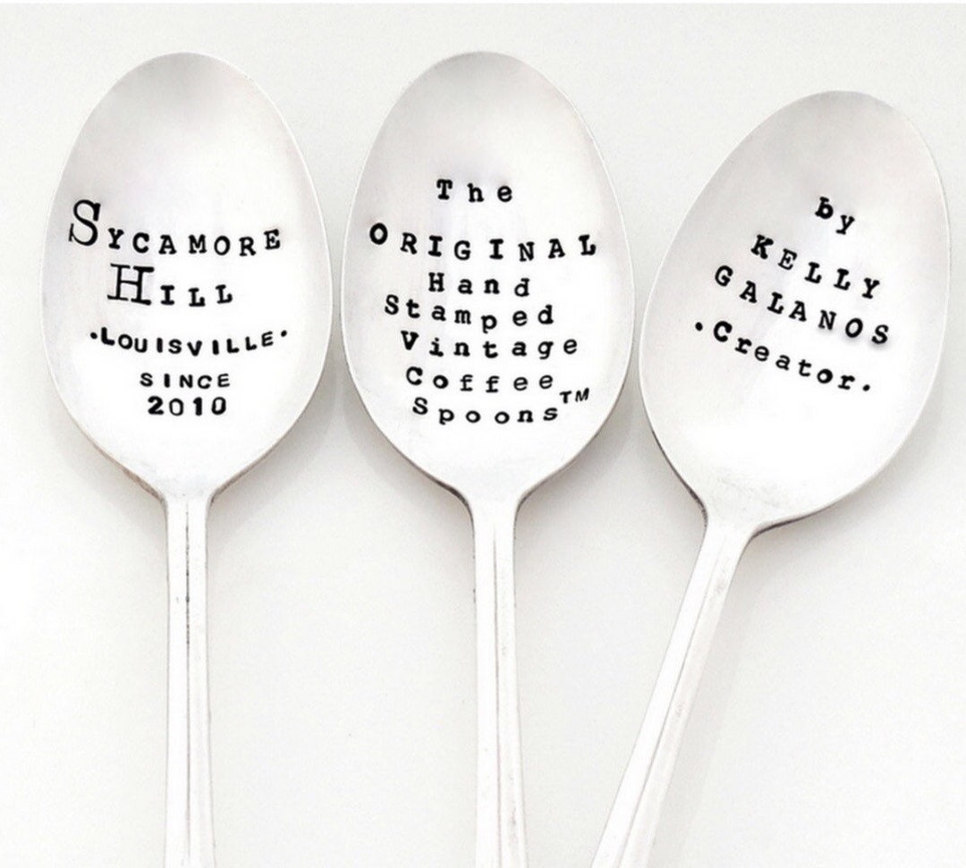 CUSTOM Stamped SPOON. Your Words. the ORIGINAL Hand Stamped - Etsy