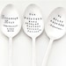 CUSTOM Stamped SPOON. Your Words. the ORIGINAL Hand Stamped - Etsy