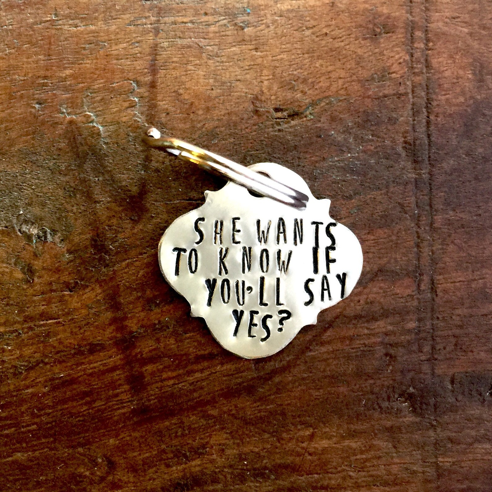 The PUPPY PROPOSAL Pet Tag. He Wants to Know If You Will Say Yes. Hand ...