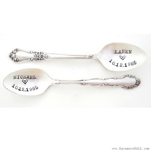 BIG Spoon and Little Spoon Pair of Spoons. Custom. Personalized With ...