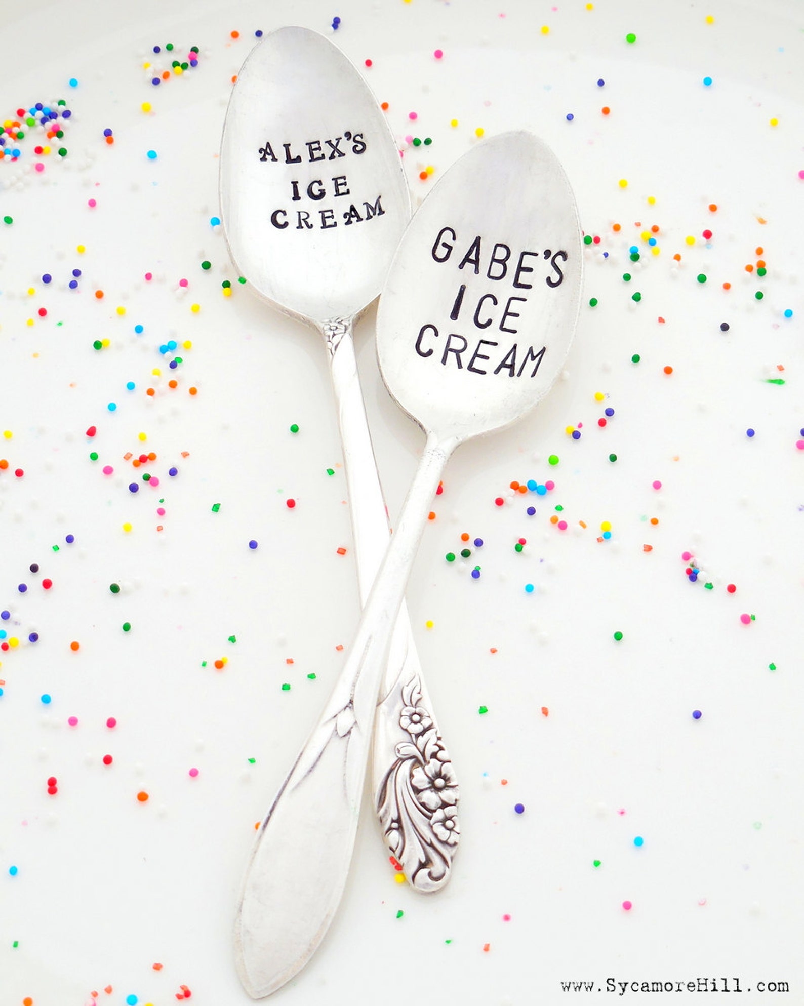 Personalized Ice Cream Spoon With Name. Custom Teaspoon, Tablespoon ...