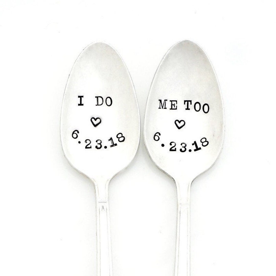 I Do Me Too Hand Stamped Teaspoons. Custom, Personalized His Hers ...