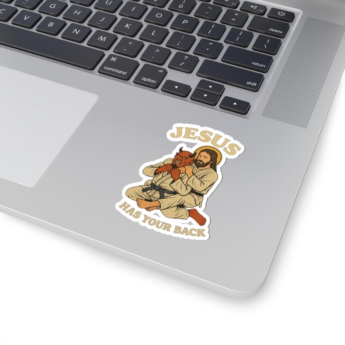 Jesus Has Your Back BJJ Sticker: Funny Christian Jiu Jitsu Decal - Etsy