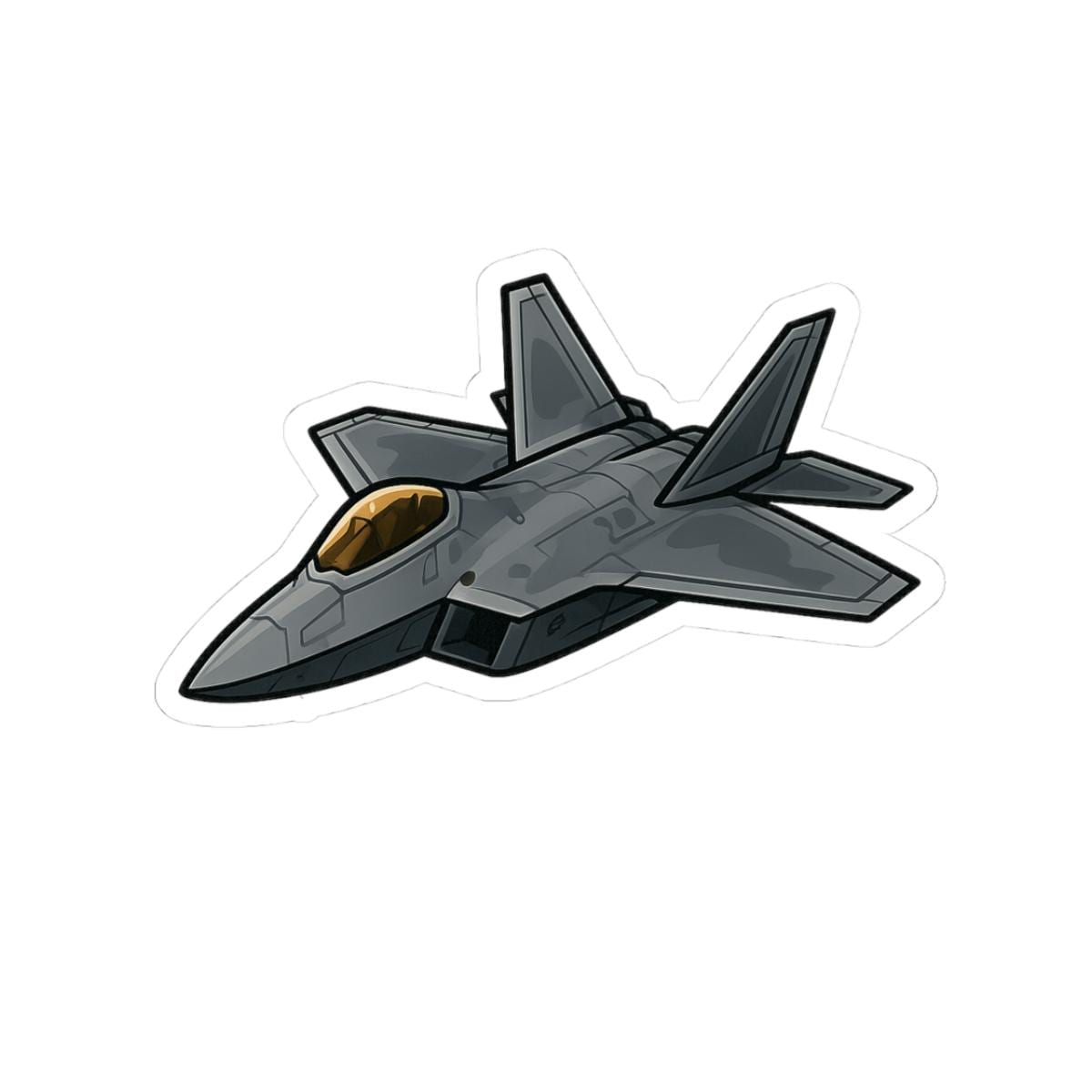 F-22 Raptor Sticker: Military Jet Vinyl Decal - Patriotic Air Force ...