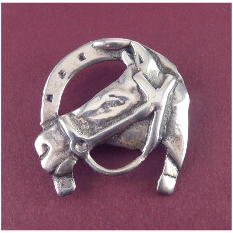 Vintage Horse Shoe Brooch - Etsy