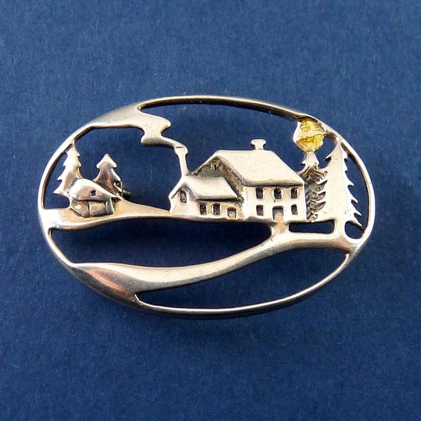 Full Moon Brooch - Etsy