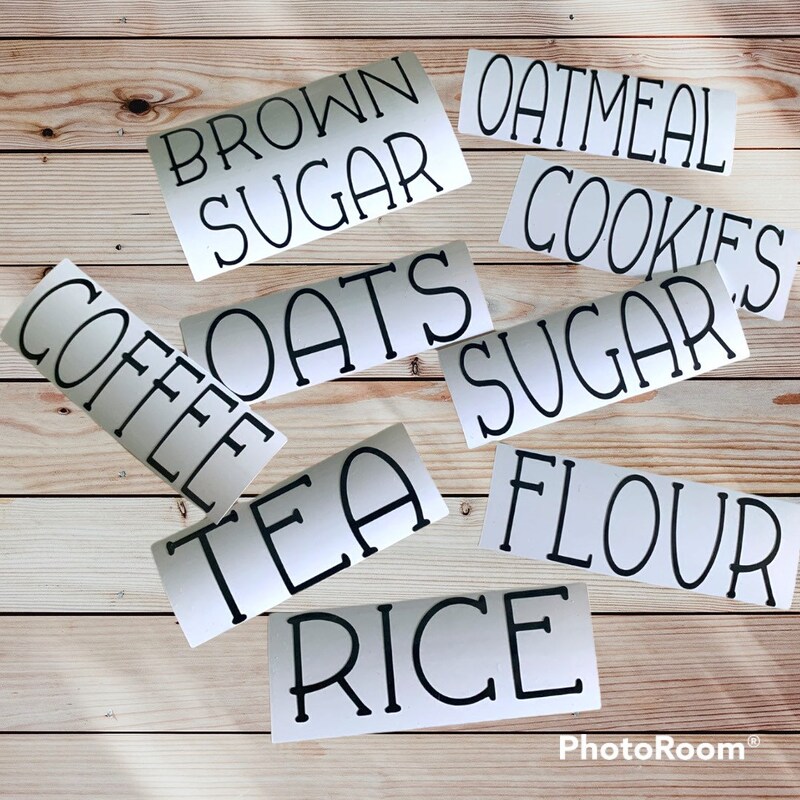 Canister Labels - Etsy
