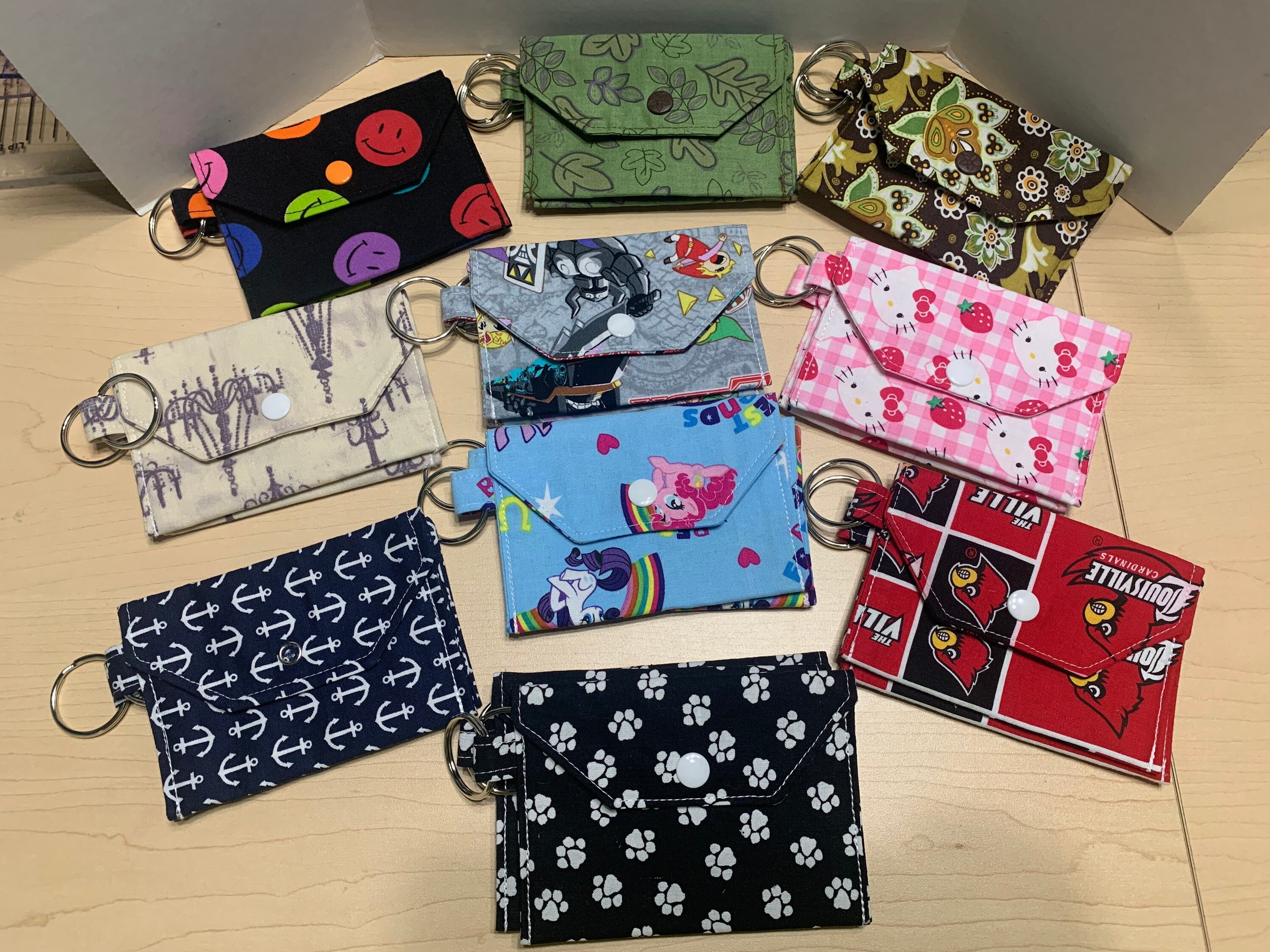 Handmade Mini Snap Wallets - Etsy