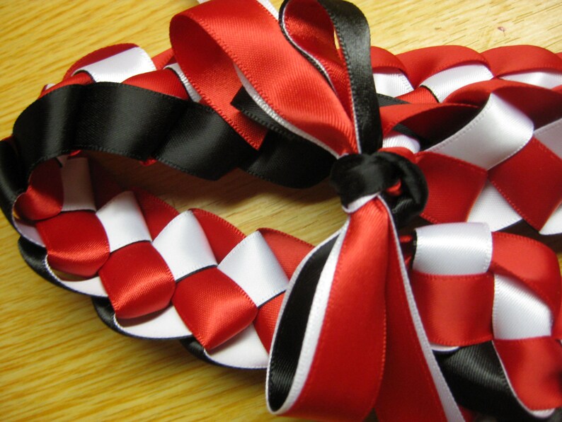 Ribbon Lei - Tri Color 3 Colored - Choose Your Colors - Etsy
