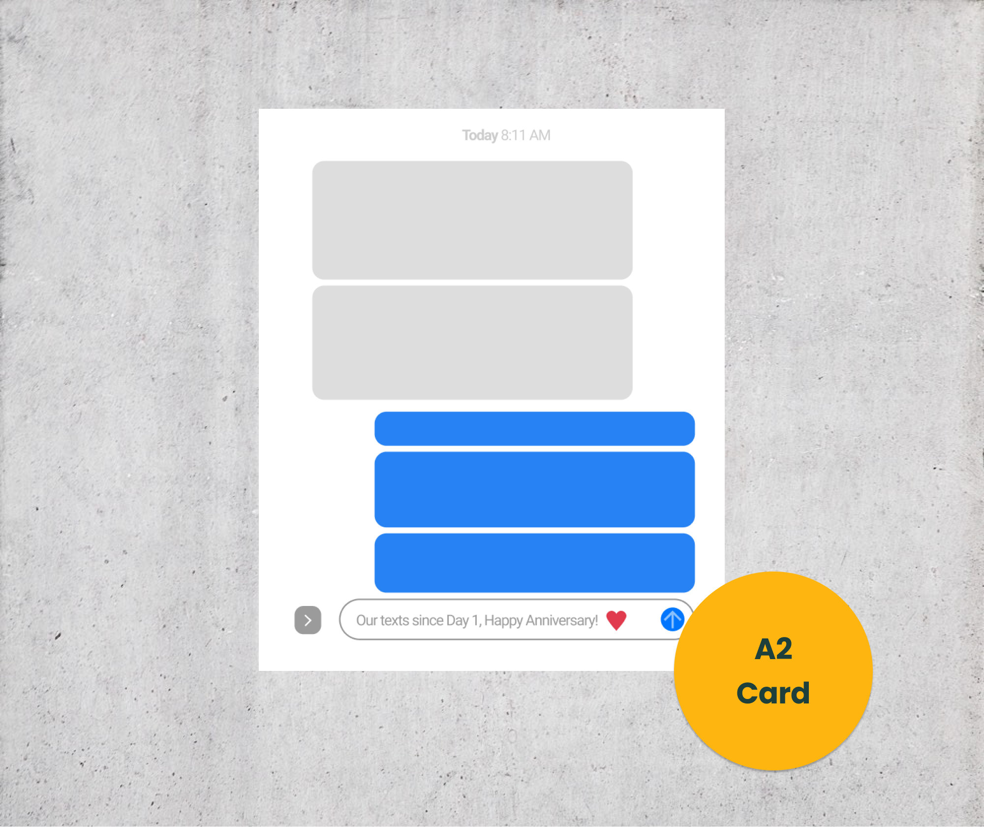 Blank Text Message Bubble