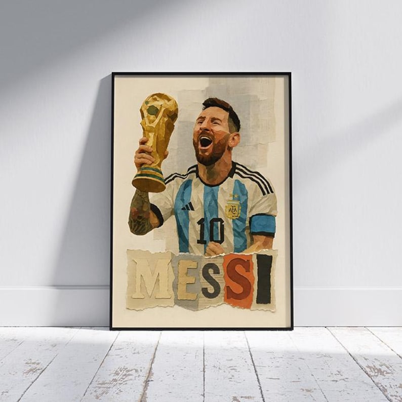 Messi Poster Set of 3 | Lionel Messi Wall Art Bundle | Digital Download ...
