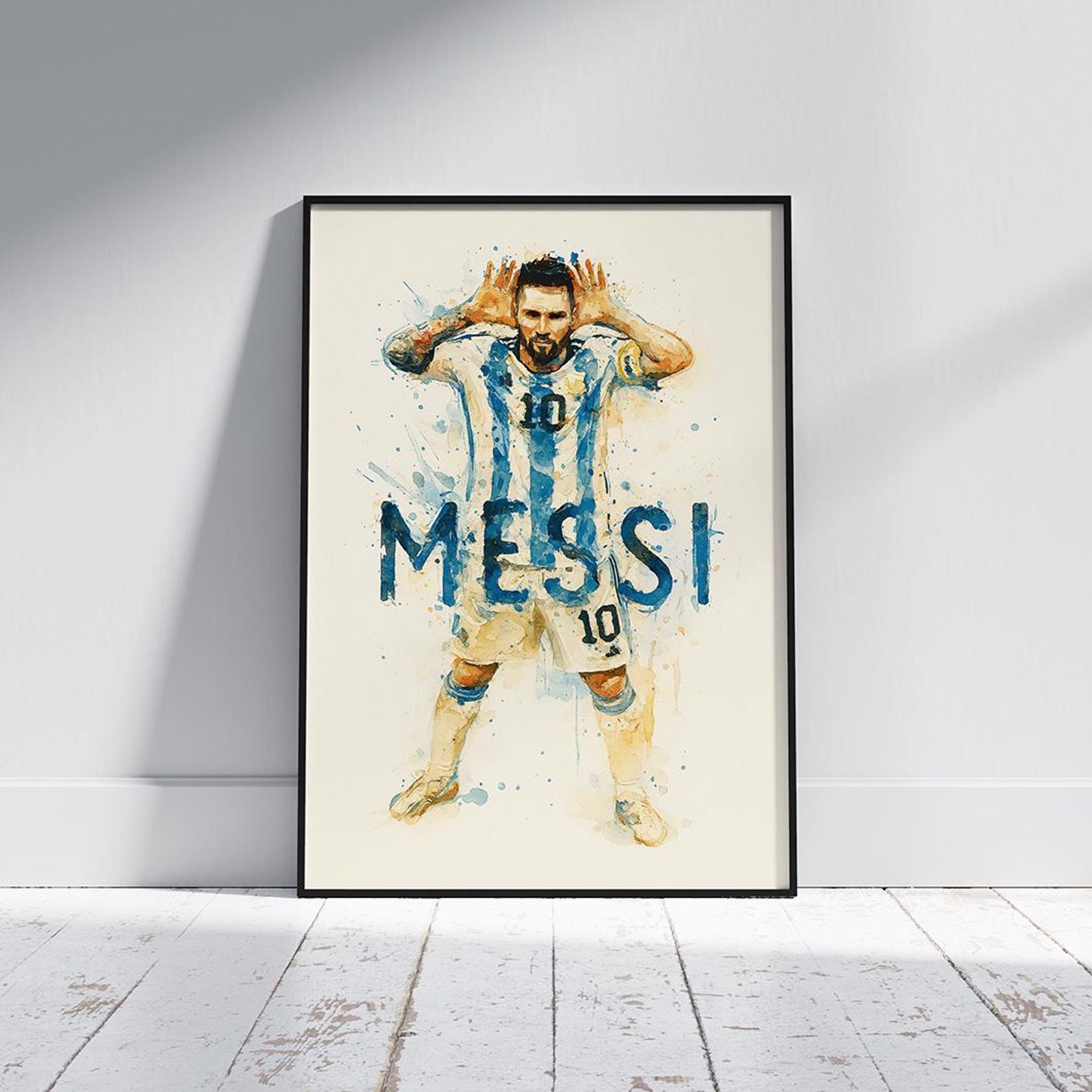 Lionel Messi Collage Art Print Set: Argentina & Barcelona (digital ...