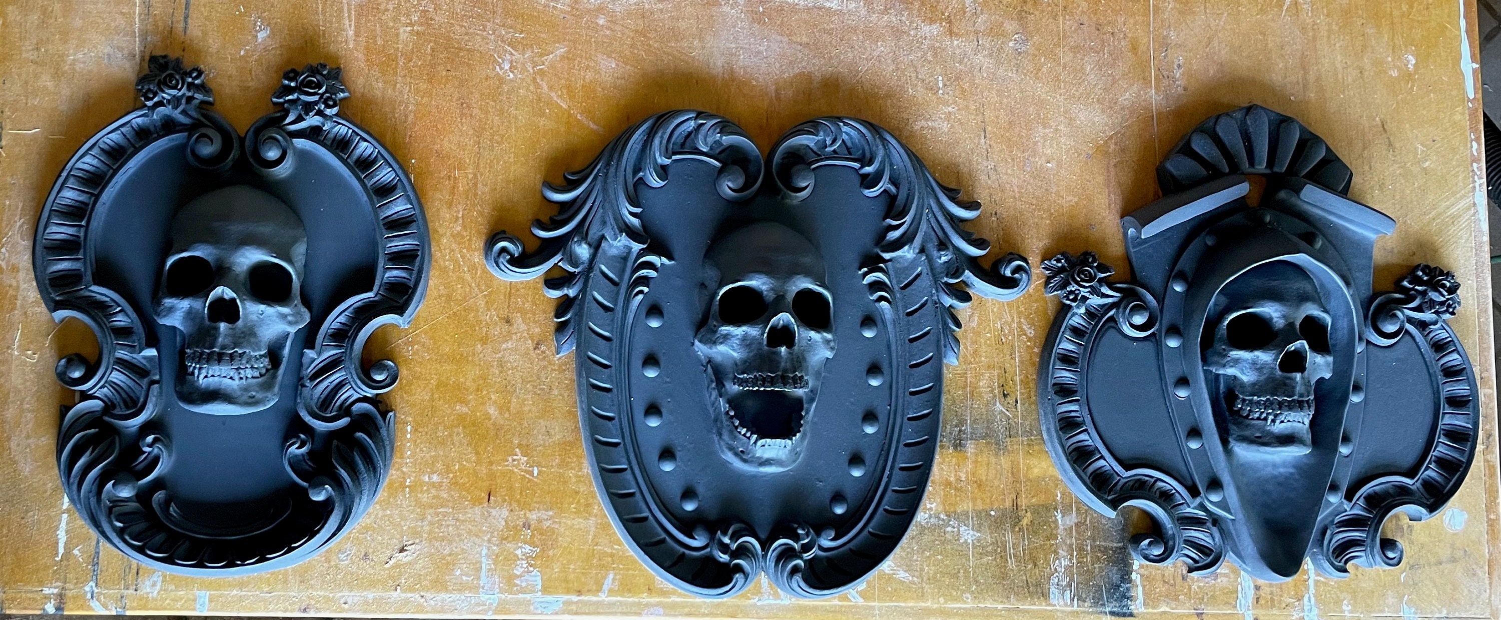 Skull Wall Plaques. Three Different Versions or They Can Be Sold as a ...