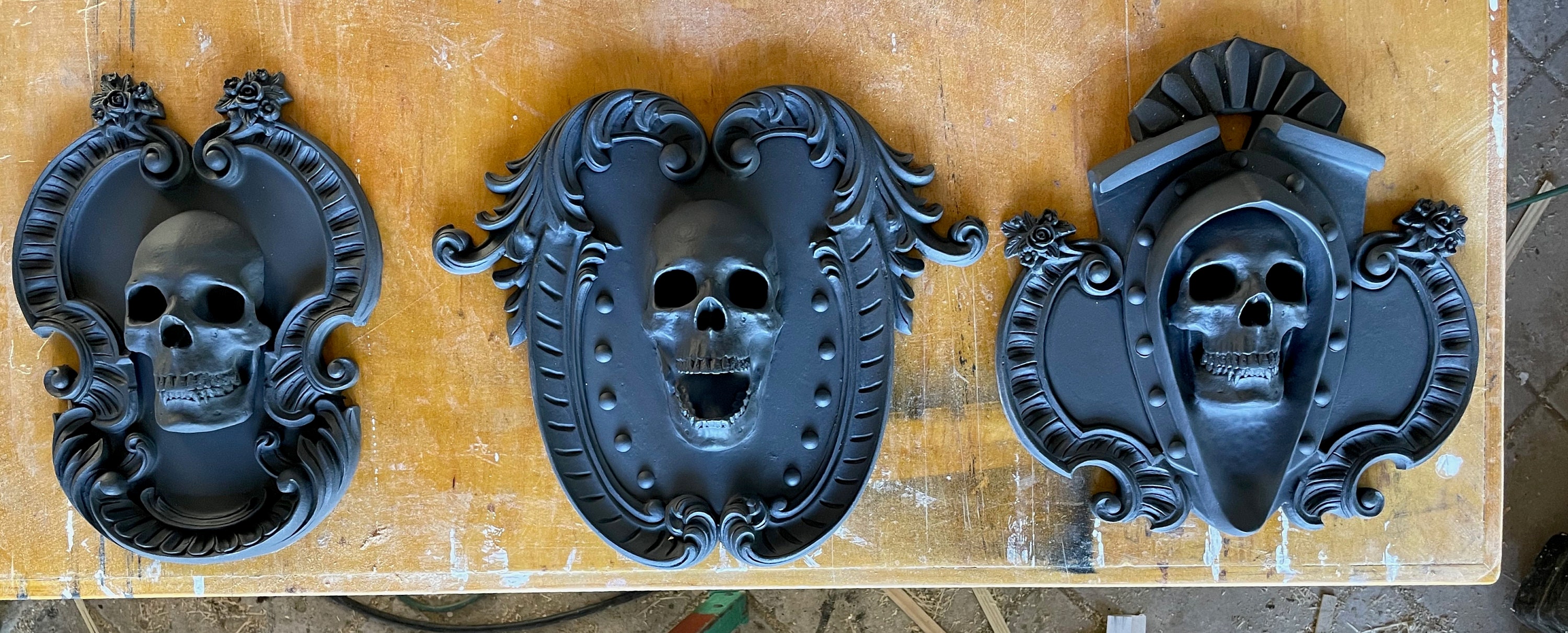 Skull Wall Plaques. Three Different Versions or They Can Be Sold as a ...