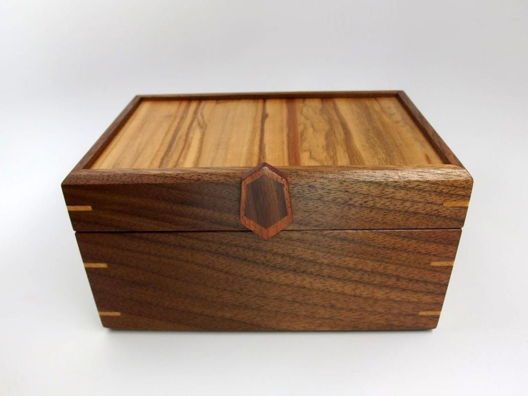 Fine Quality Handcrafted Box. High-end Keepsake Memory Box. 7.5 X 5.5 X ...