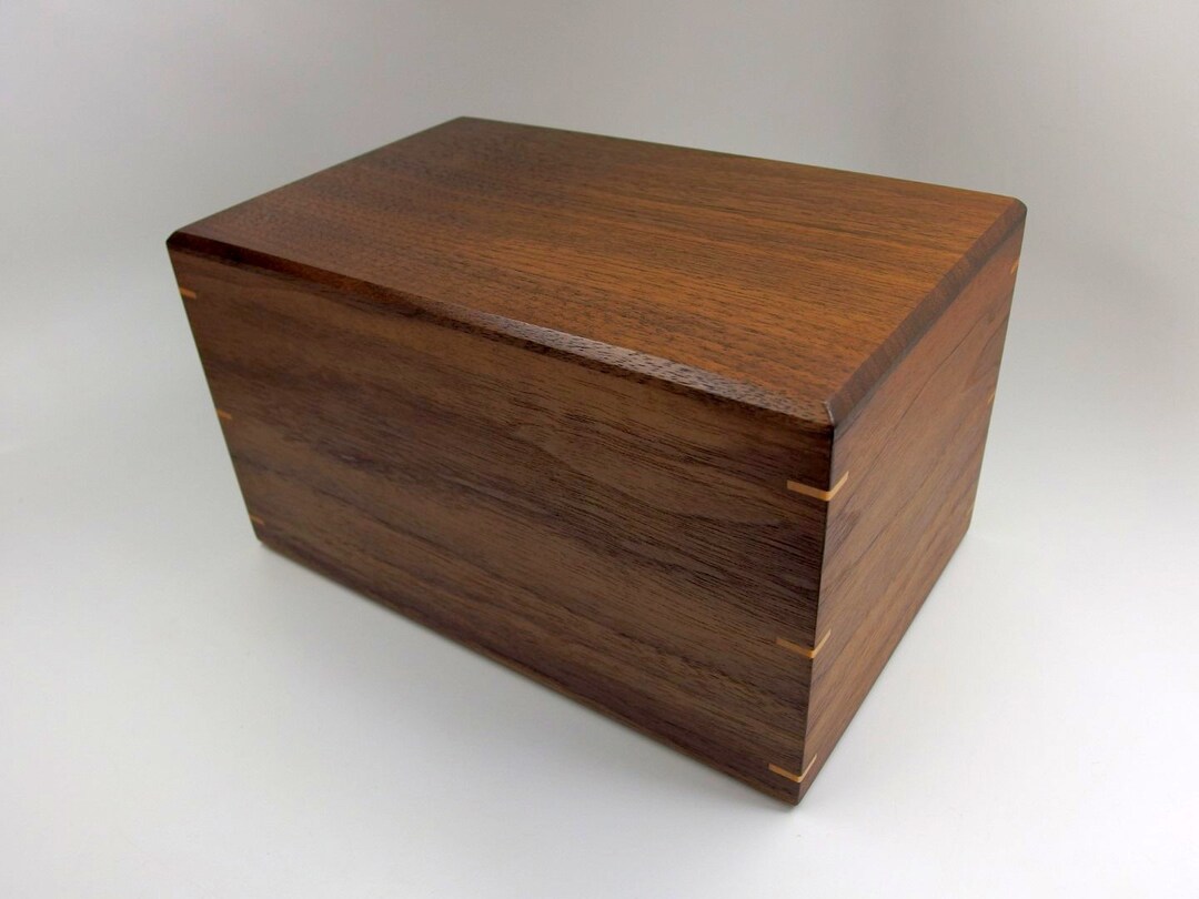 Quality Handcrafted Walnut Urn Adult Cremation Urn up to 270 Lbs ...