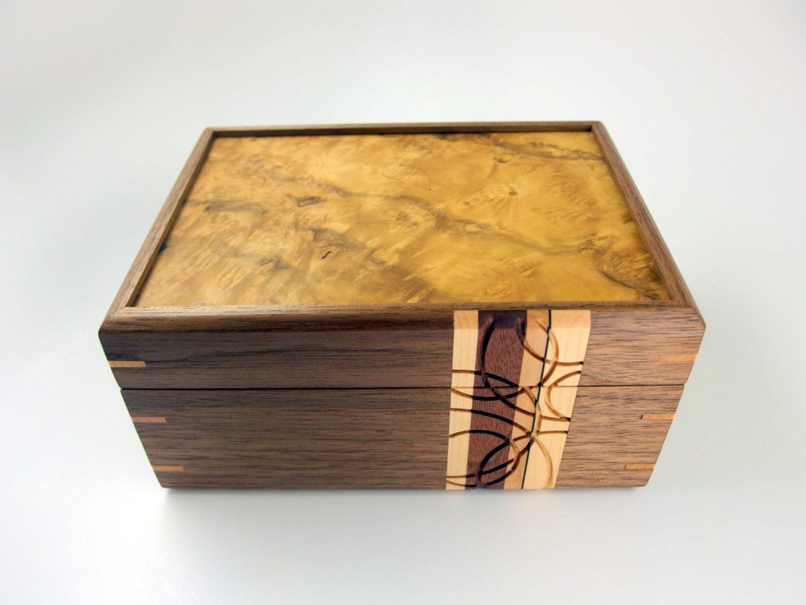 Artisan Handcrafted Box High-end Keepsake Memory Box Handmade Wooden ...