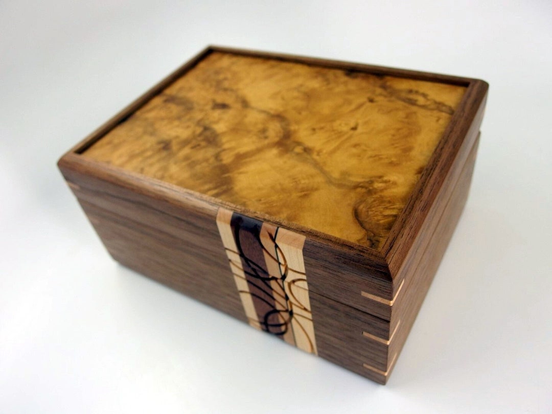 Artisan Handcrafted Box High-end Keepsake Memory Box Handmade Wooden ...