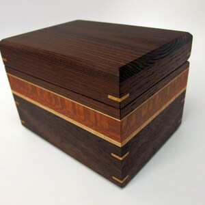 Handcrafted Exotic Hardwood Keepsake Box: Velvet Lined Memory Box - Etsy
