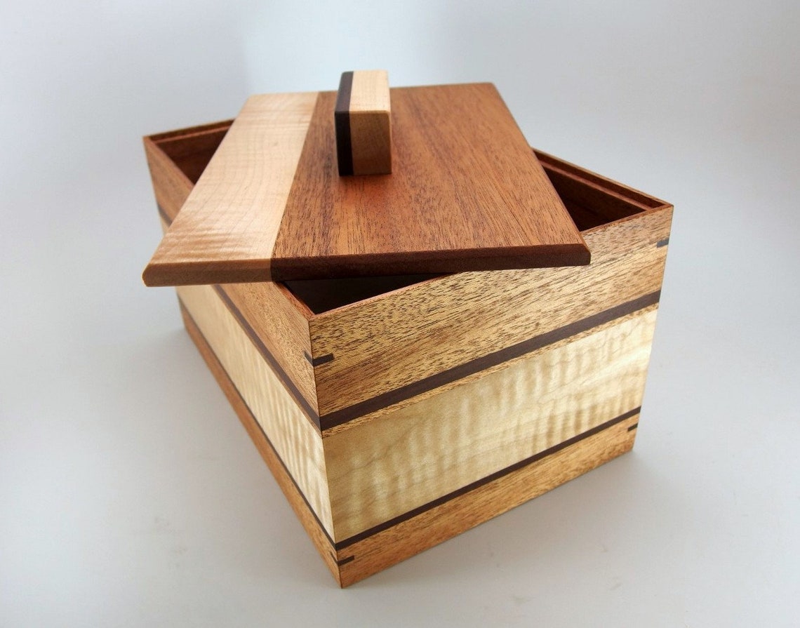 Modern Style Lift-top Box. Handmade Box. Artisan Box. 9.25 X | Etsy