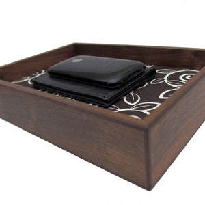 Luxury Valet Tray for Keys Wallet. 10" X 7.5" X 2". Dresser Box. High ...