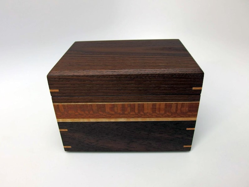 Handcrafted Exotic Hardwood Keepsake Box: Velvet Lined Memory Box - Etsy