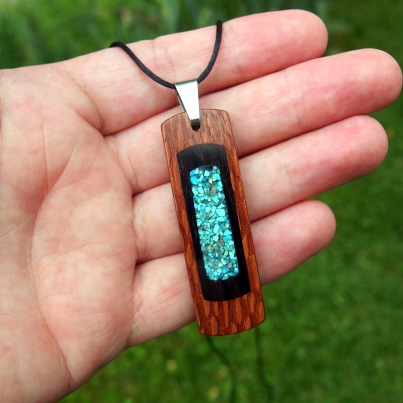 Wood Pendant - Etsy