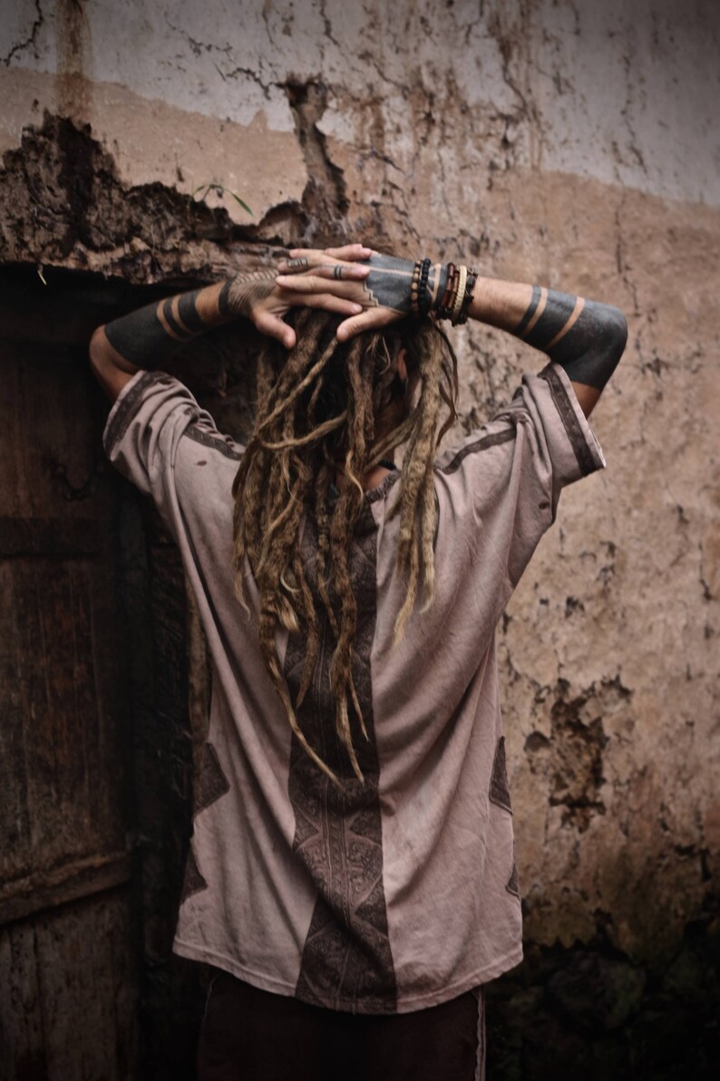 Tribal Clothing Mens Hemp Shirt Psy Trance Festival - Etsy