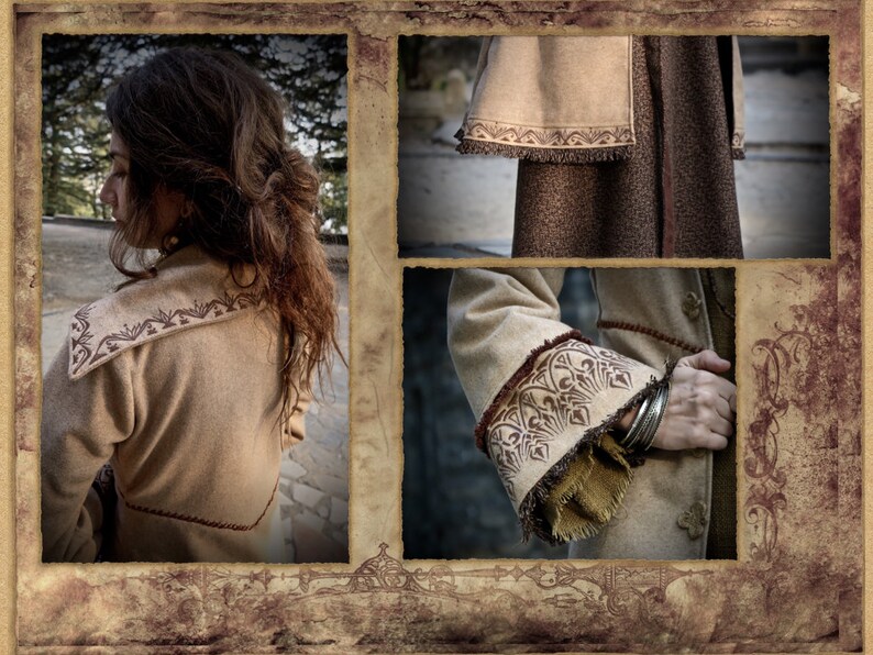 Fairy Wool Jacket Medieval Winter Coat Fantasy Clothing | Etsy