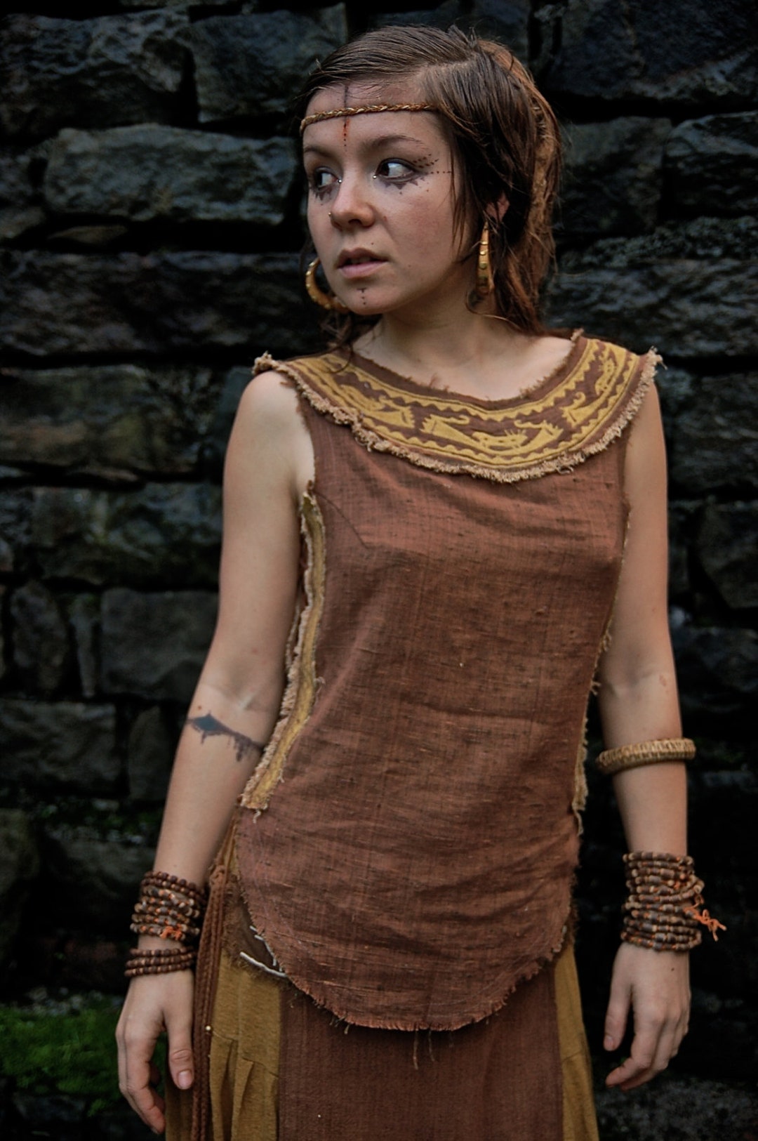 Tribal Clothing, Native American Womens Styled Top, Hand Woven Shirt ...